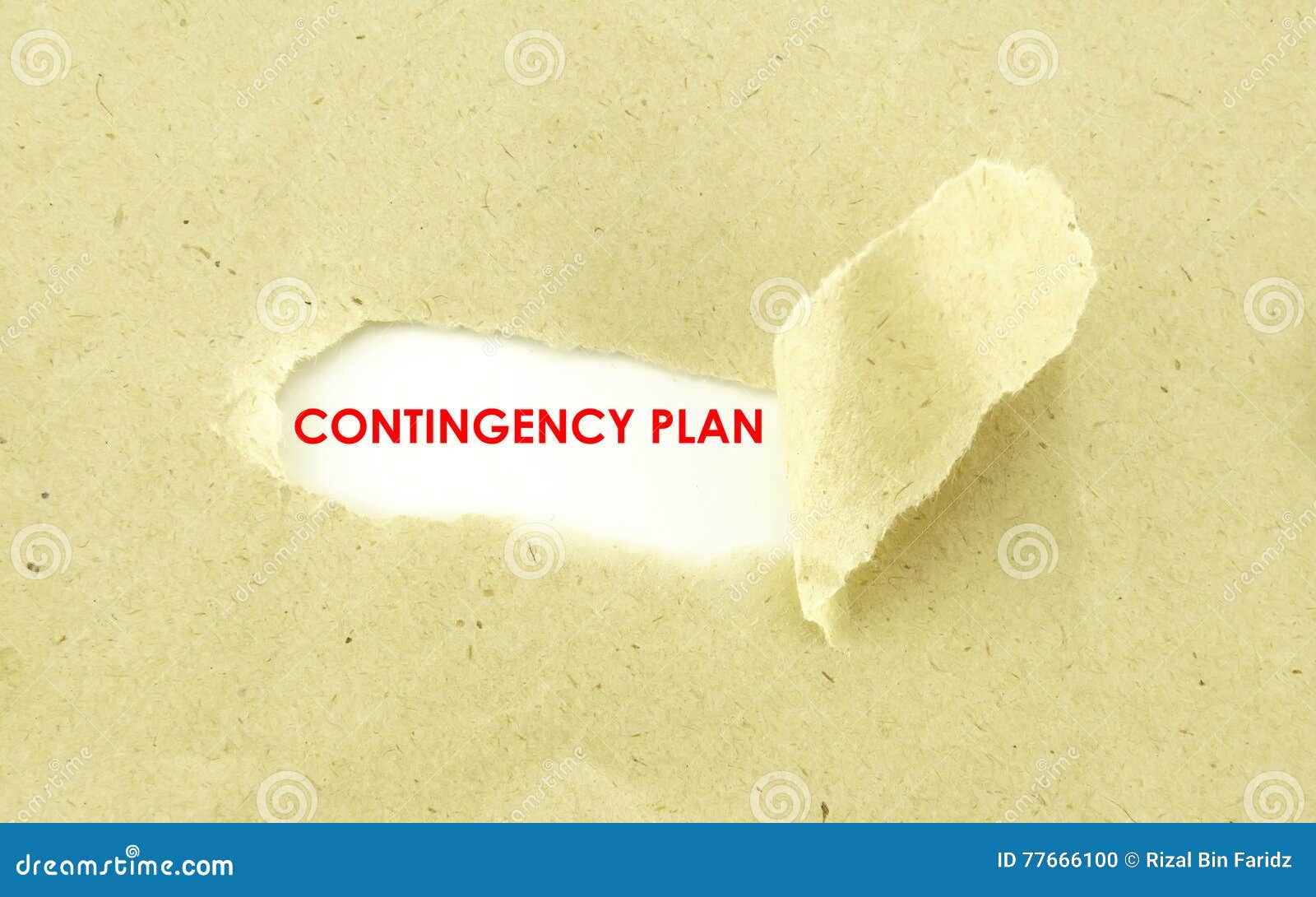 CONTINGENCY PLAN stock photo. Image of open, packet, background - 77666100