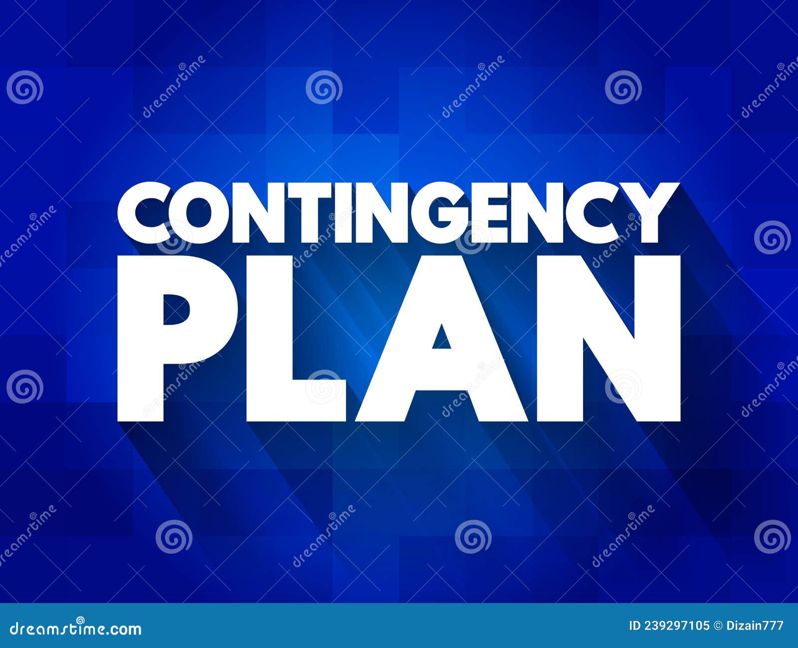 Contingency Plan Text Quote, Concept Background Stock Illustration ...
