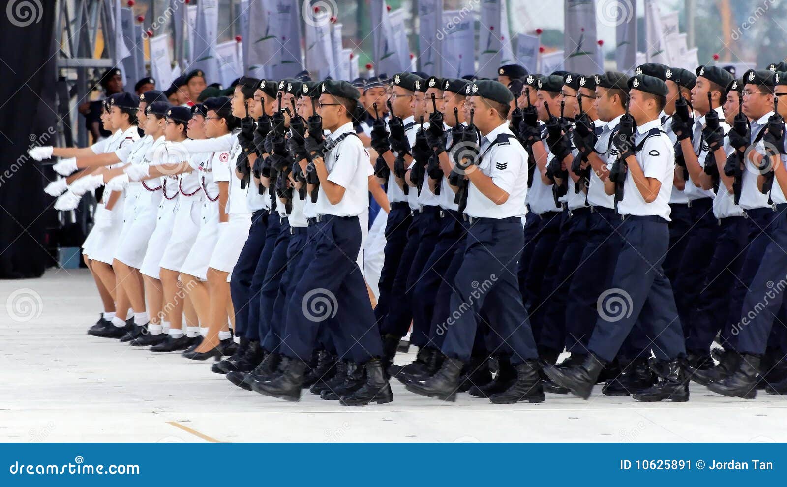 Contingents Marching during NDP 2009 Editorial Photo - Image of marina ...