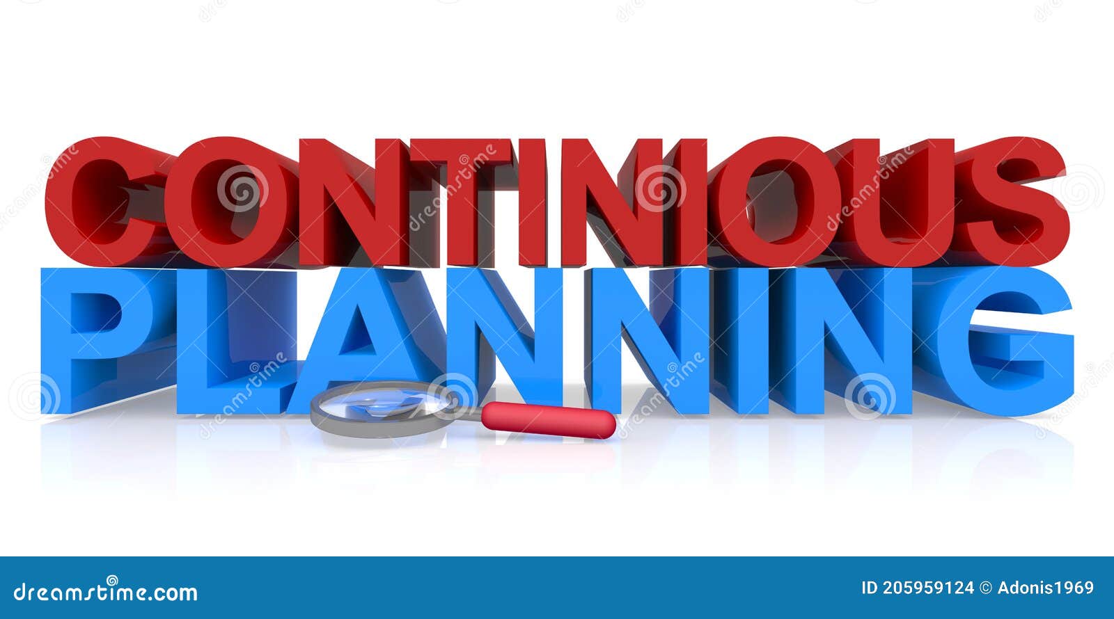 Continous Planning on White Stock Illustration - Illustration of ...