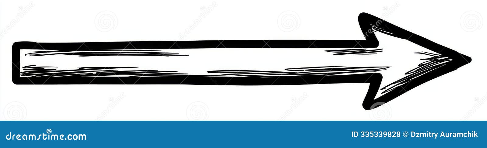 Continually Drawn Arrow Pointing Right, Modern Background. Arrow ...