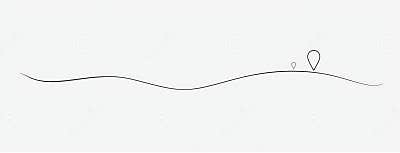 Continually Drawn One-line Map Location Markers. Navigation Points with ...