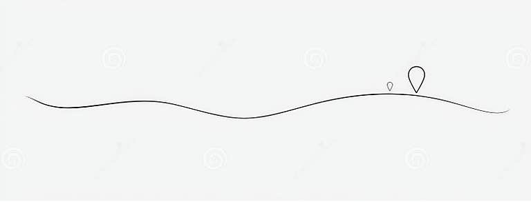 Continually Drawn One-line Map Location Markers. Navigation Points with ... Continually Drawn One-line Map Location Markers. Navigation Points with ...