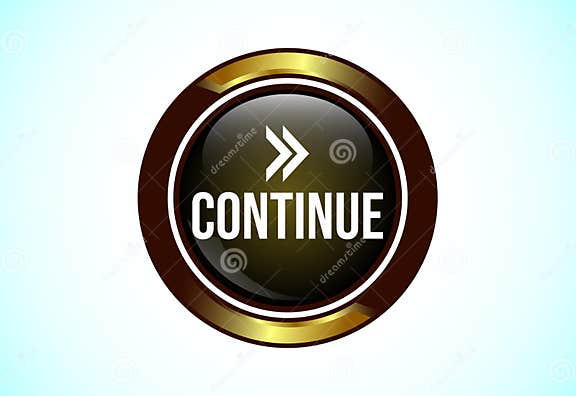 Continue Button Design Illustration, Continue Icon Suitable for Mobile ...