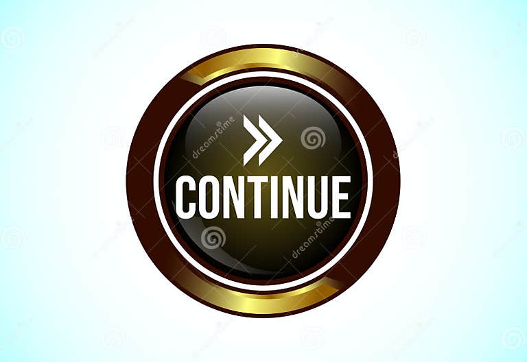 Continue Button Design Illustration, Continue Icon Suitable for Mobile ...