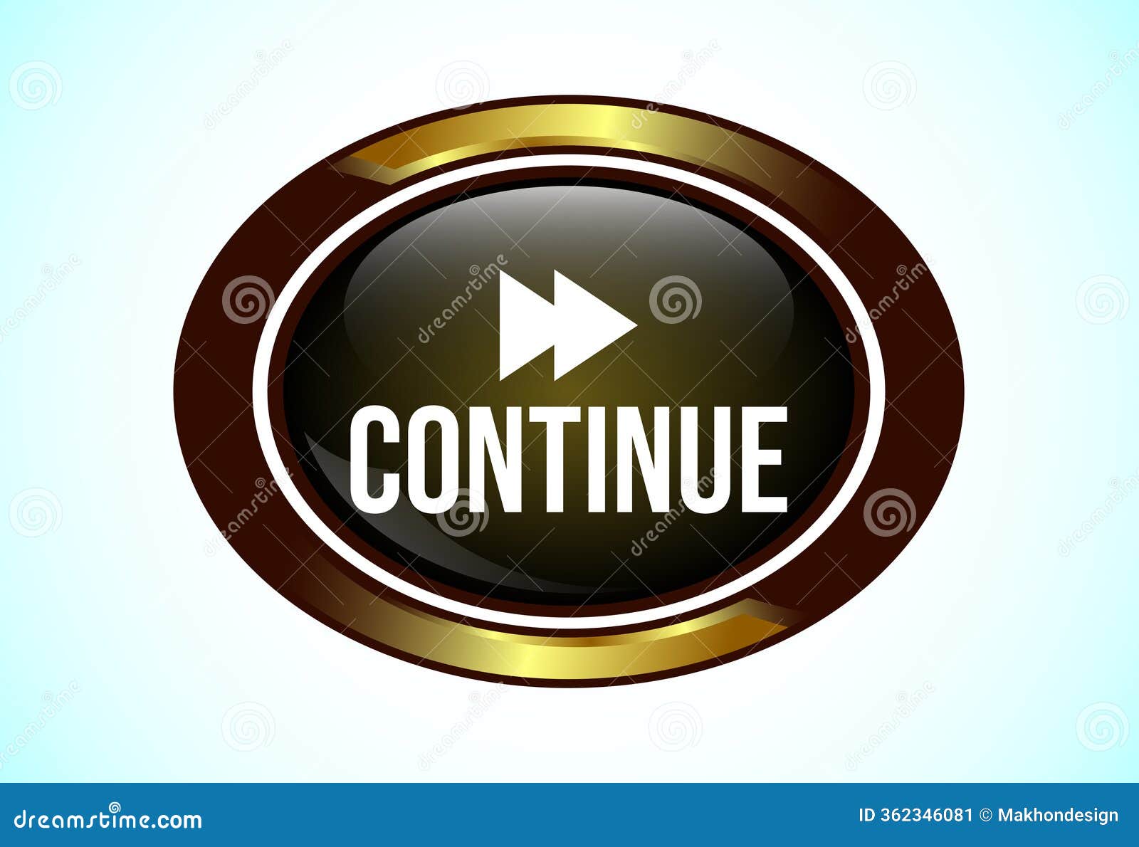 Continue Button Design Illustration, Continue Icon Suitable for Mobile ...