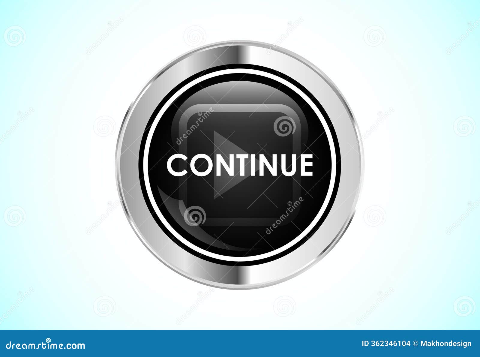 Continue Button Design Illustration, Continue Icon Suitable for Mobile ...