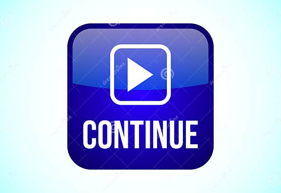 Continue Button Design Illustration, Continue Icon Suitable for Mobile ...