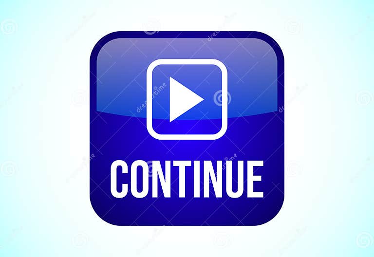 Continue Button Design Illustration, Continue Icon Suitable for Mobile ...