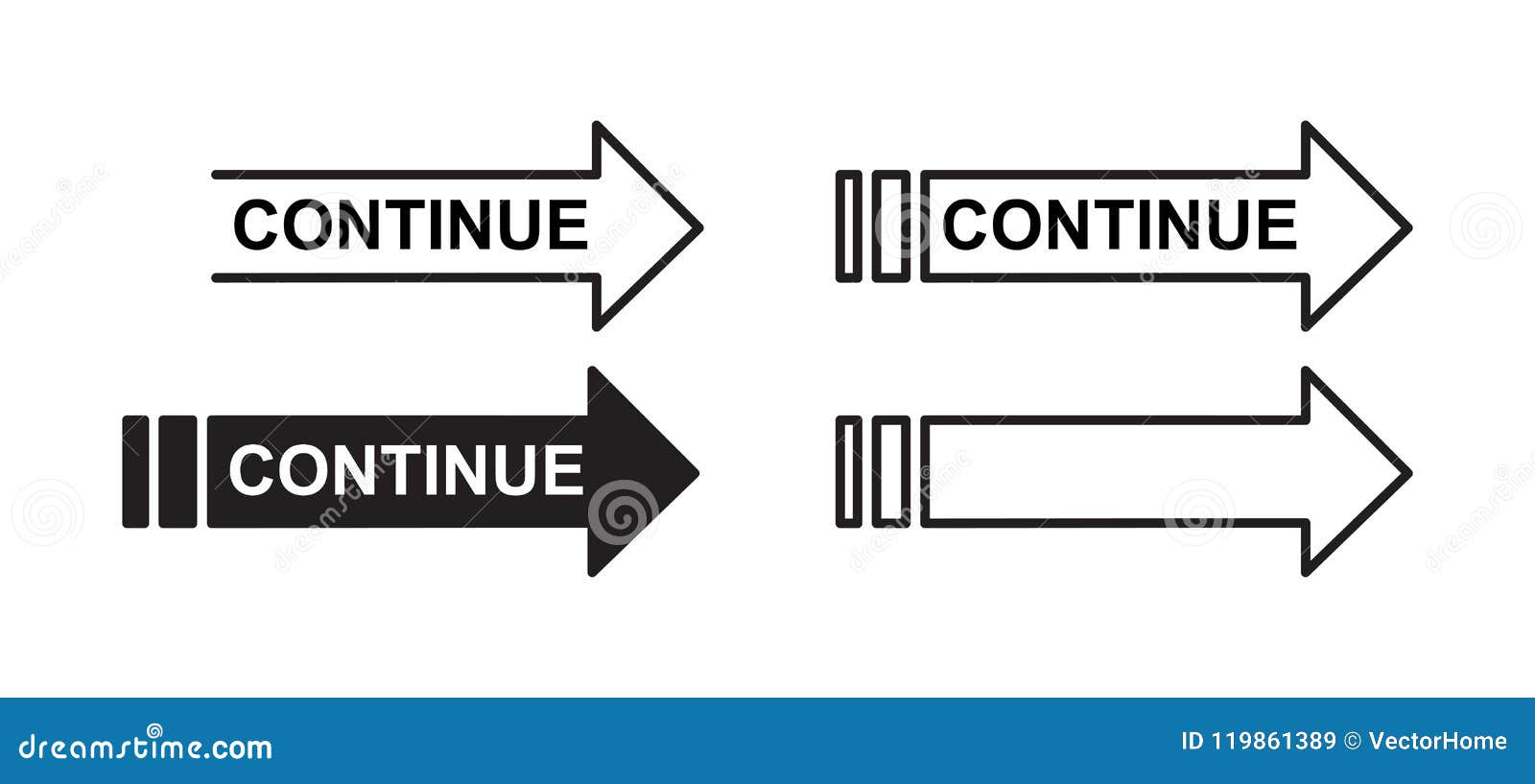 Continue O ícone, Ilustração Do Vetor Ilustração do Vetor - Ilustração ...