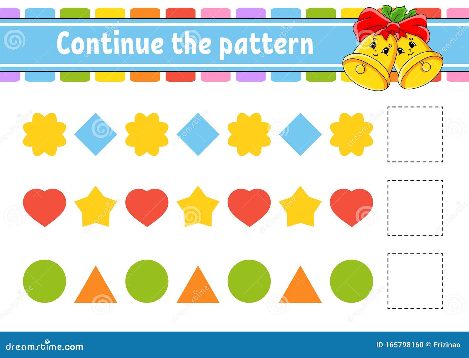 Continue the Pattern. Education Developing Worksheet. Game for Kids ...