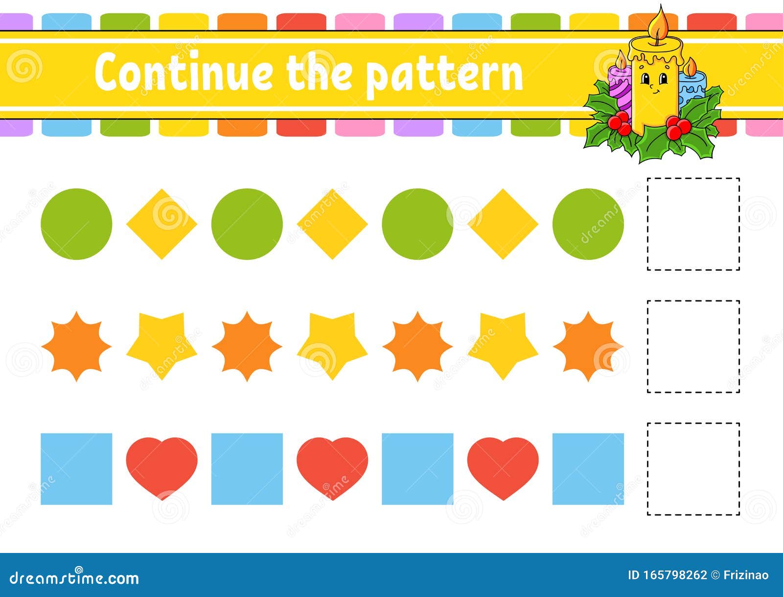 Continue the Pattern. Education Developing Worksheet. Game for Kids ... Continue the Pattern. Education Developing Worksheet. Game for Kids ...