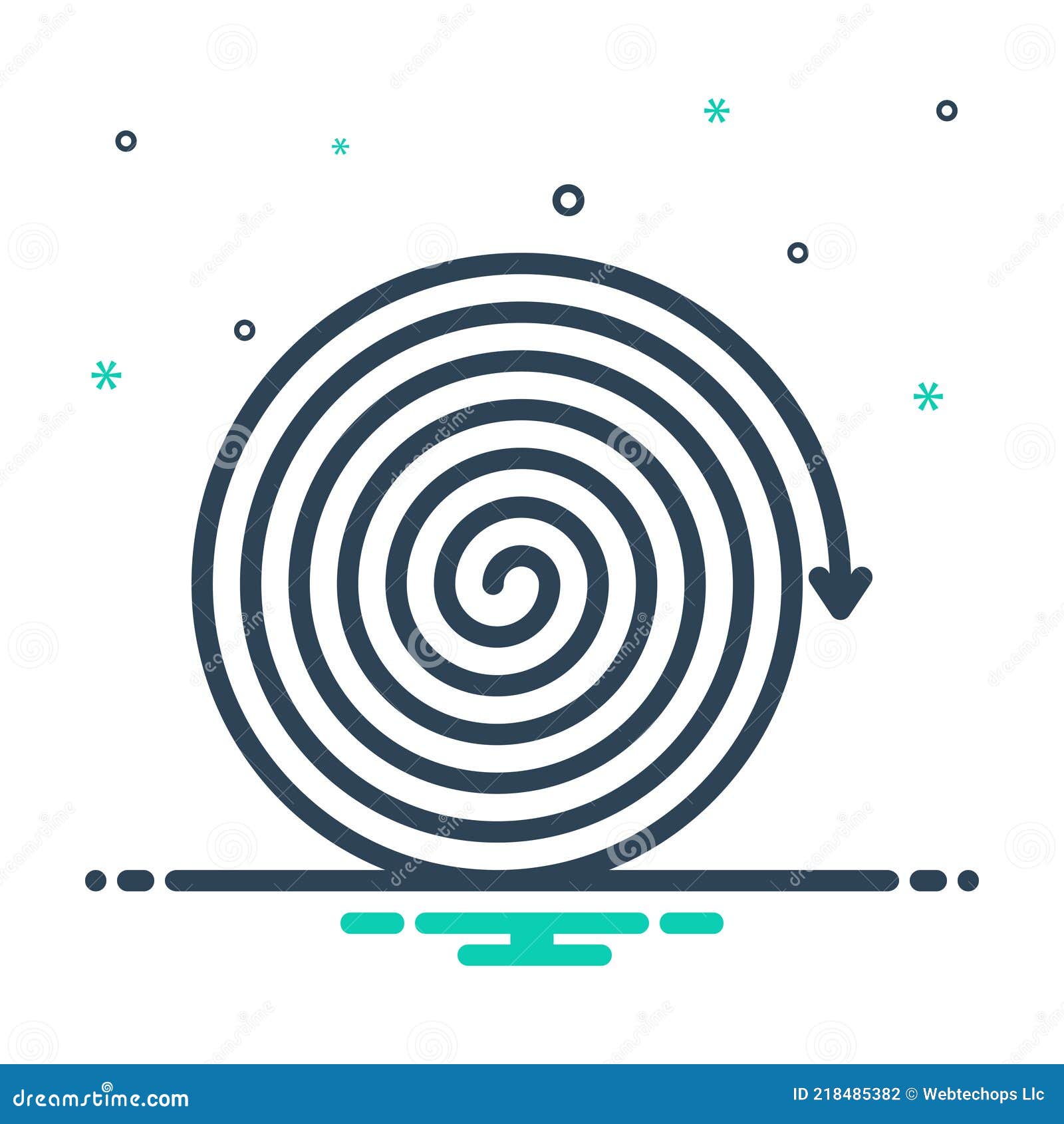 Mix Icon for Continued, Sustained and Unremitting Stock Vector ...