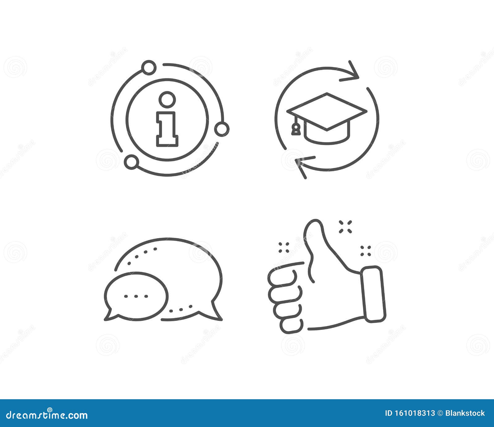 Continuing Education Line Icon. Online Education Sign. Vector Stock ...