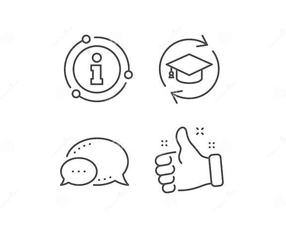 Continuing Education Line Icon. Online Education Sign. Vector Stock ...