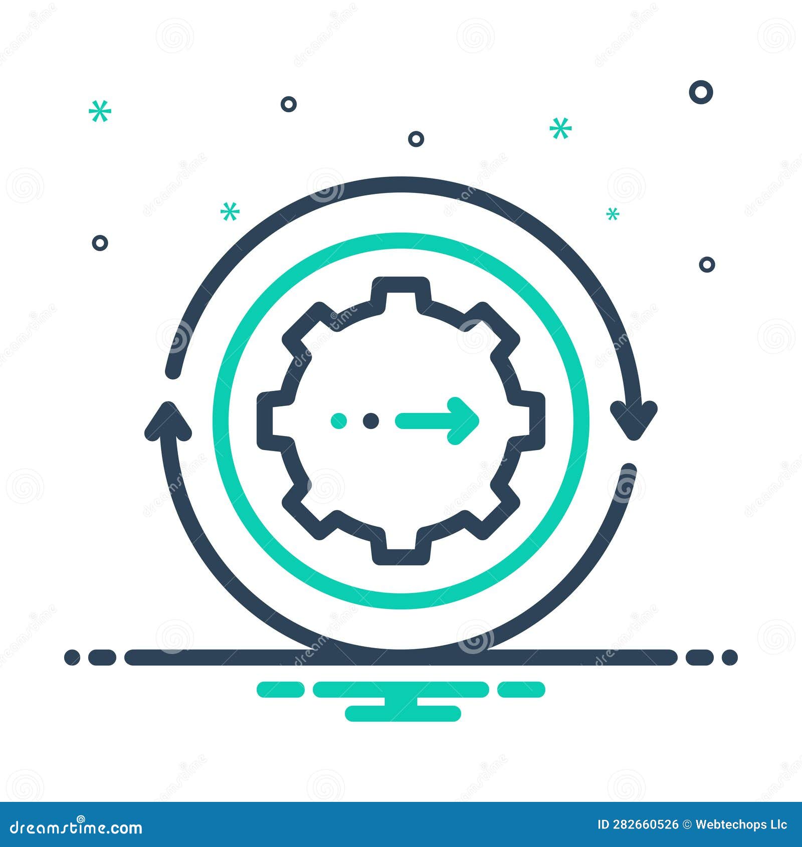 Mix Icon for Continuing, Progressing and Constant Stock Vector ...