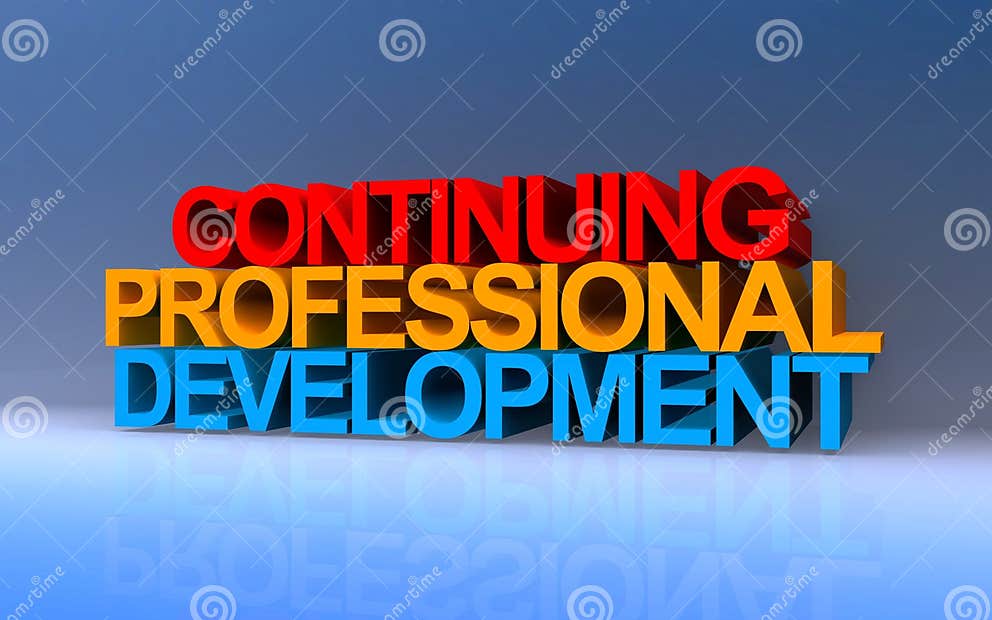 Continuing Professional Development on Blue Stock Illustration ...
