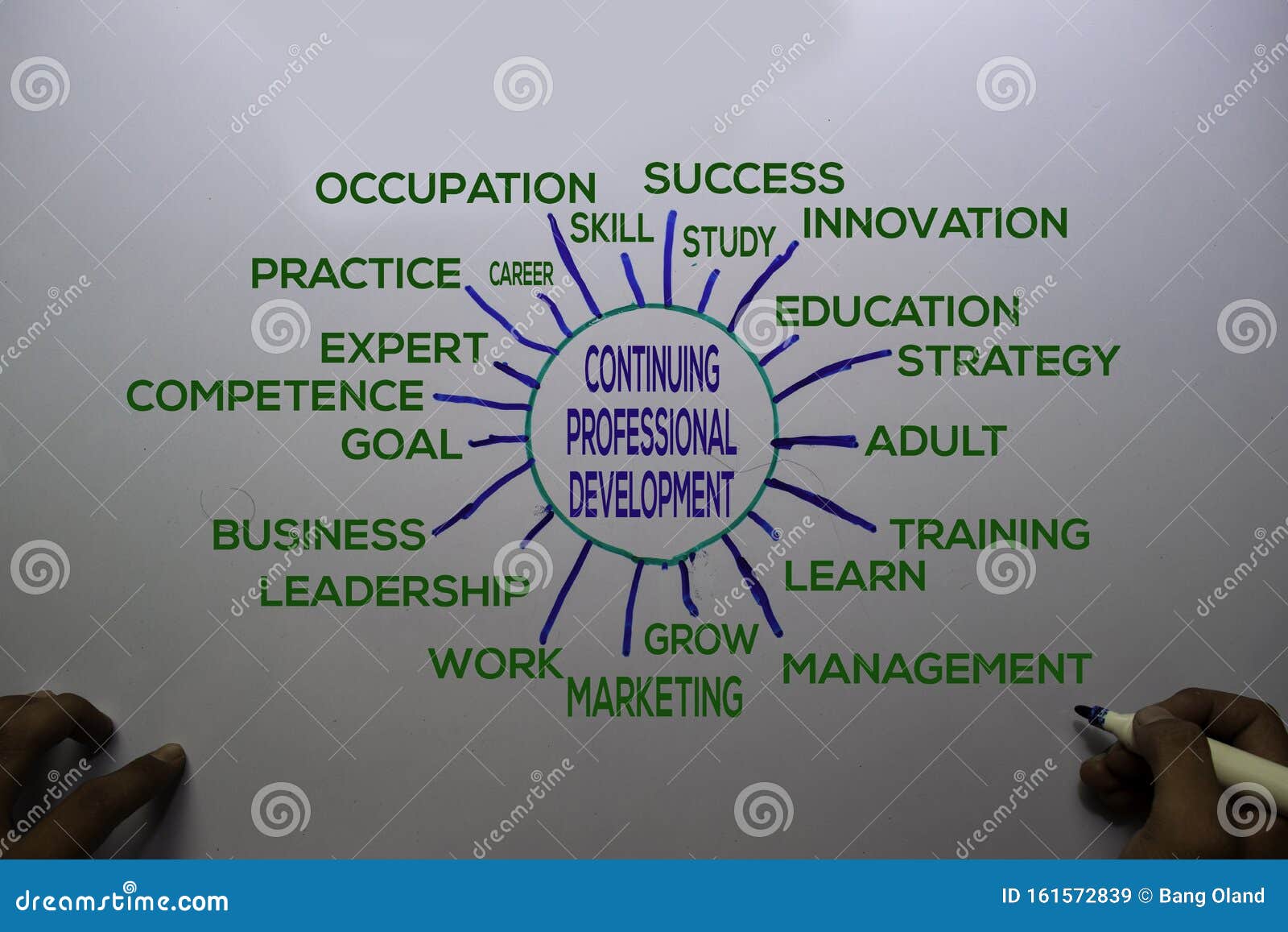 Continuing Professional Development Text with Keywords Isolated on ...