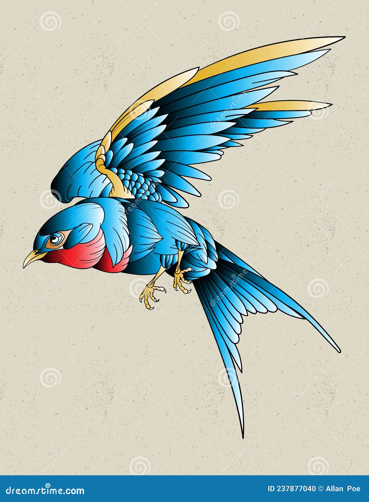 Sparrow Tattoo Clipart