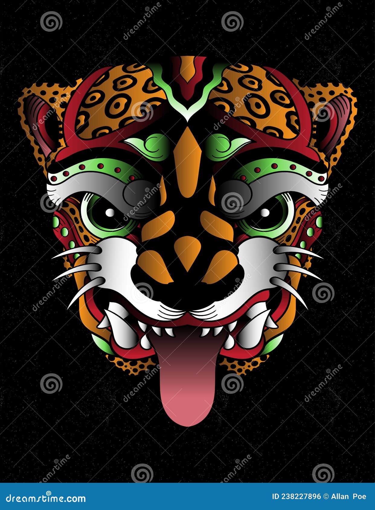 Jaguar Mexican Huichol Art Illustration Pack Collection In Vector ...