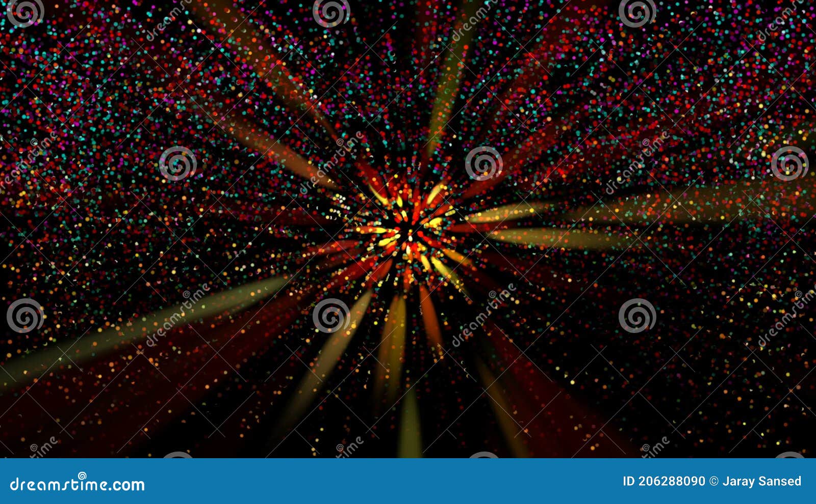 A Continuous Beam of Light Emitted from the Center. Stock Footage ...