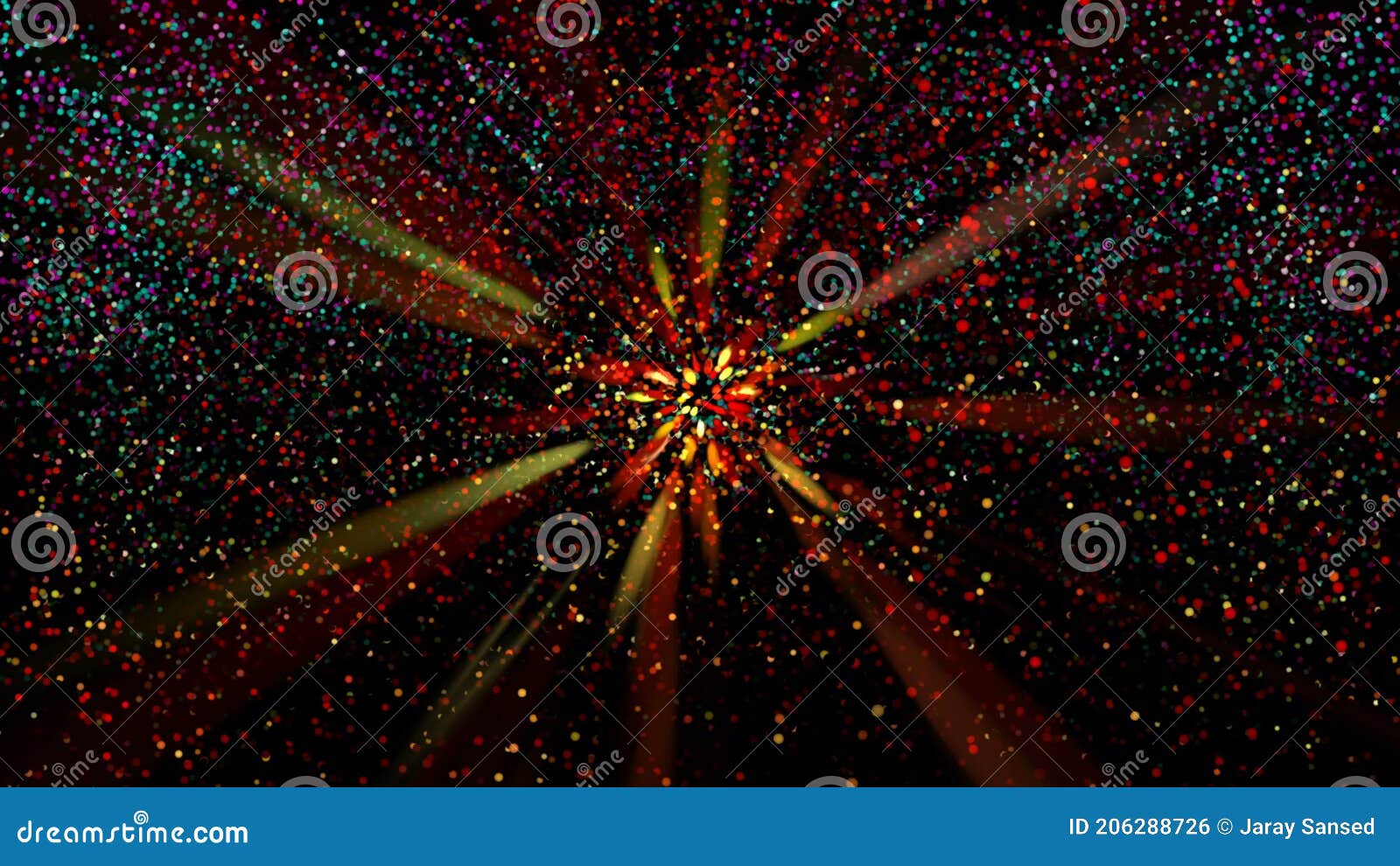 A Continuous Beam of Light Emitted from the Center. Stock Footage ...