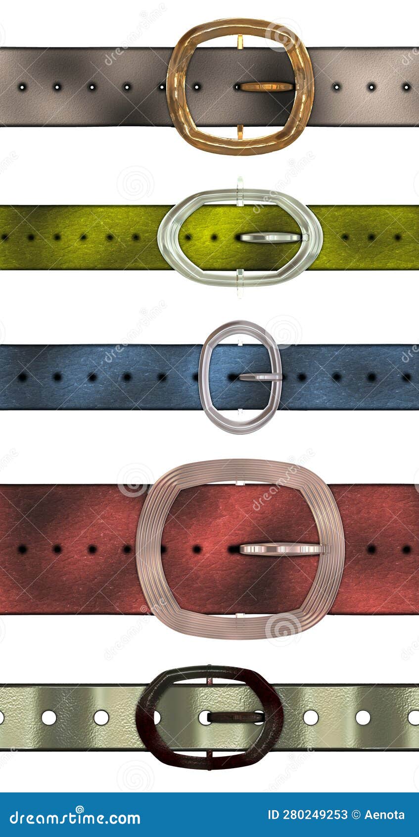 Continuous Belt Border with Clasp Stock Illustration - Illustration of ...