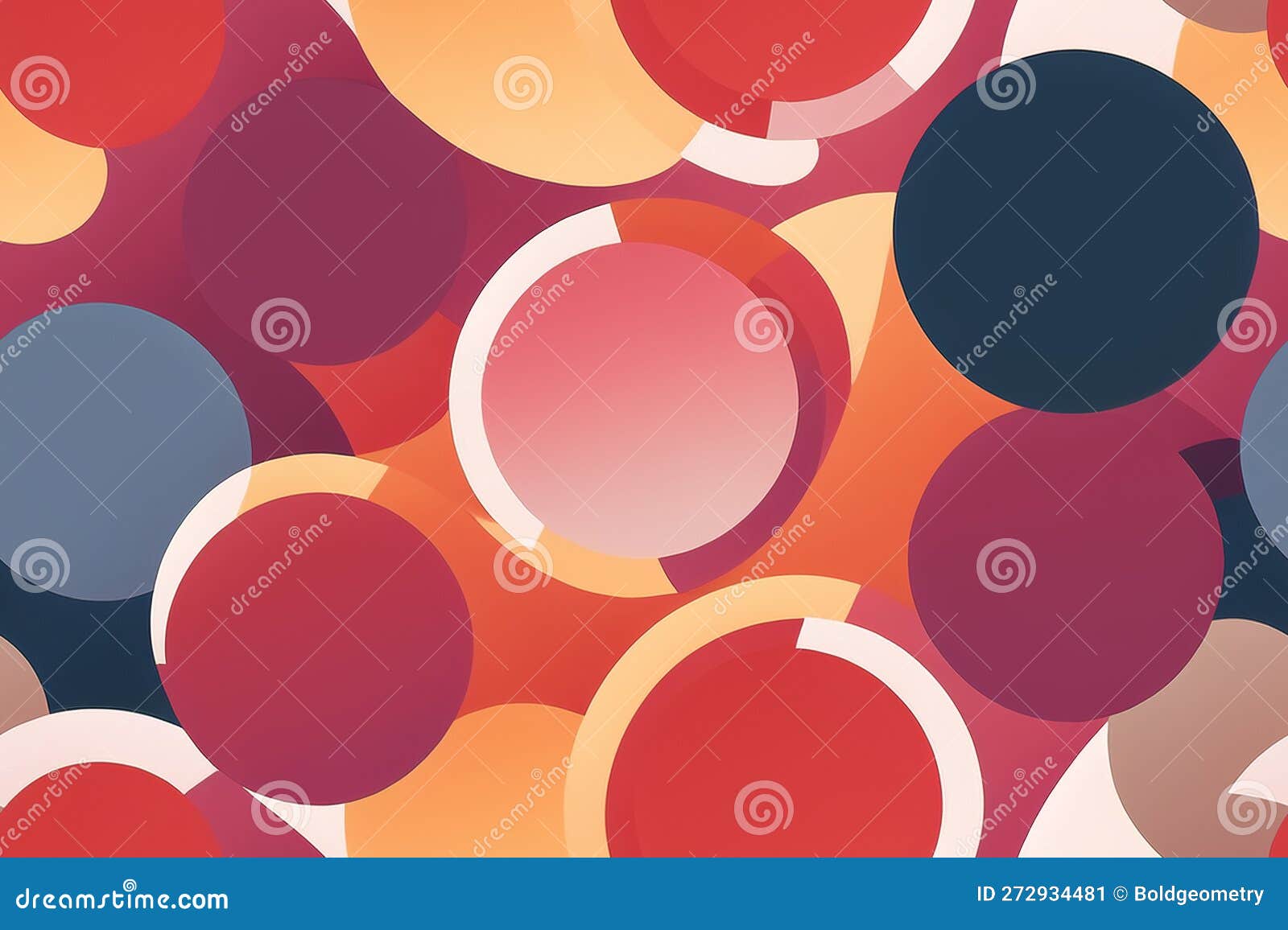 A Continuous Belt of Geometric Print Wallpaper Pattern Painted As ...