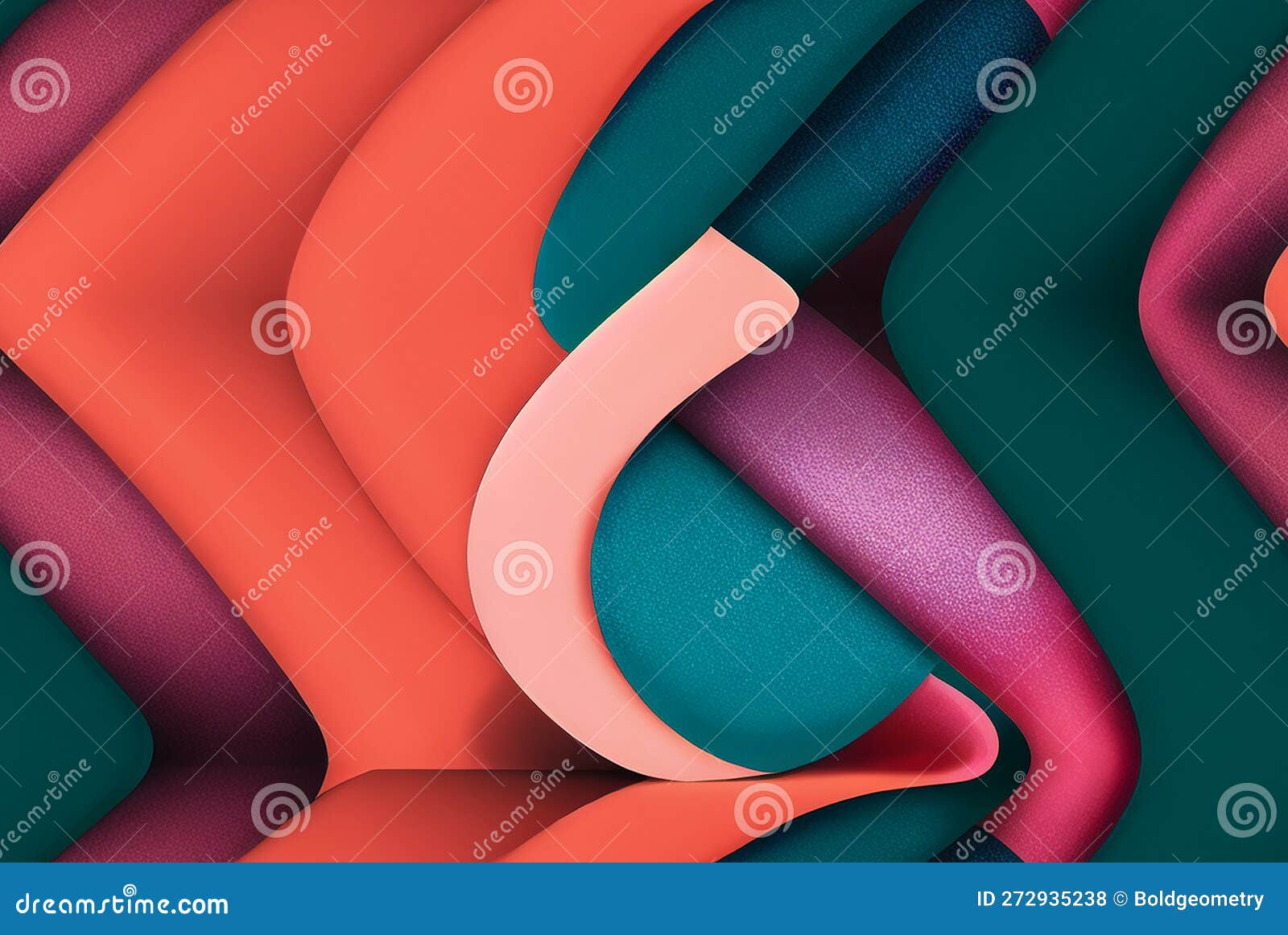 A Continuous Belt of Geometric Print Wallpaper Pattern Painted As ...