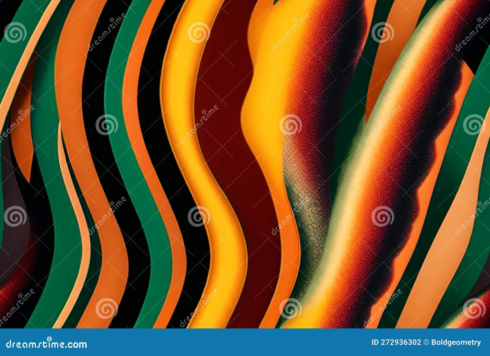 A Continuous Belt of Geometric Print Wallpaper Pattern Painted As ...