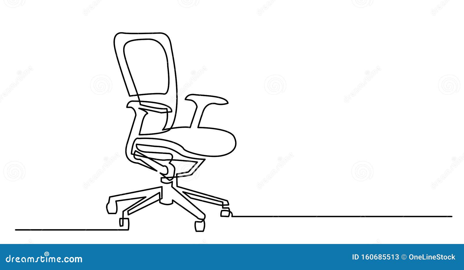 Office Chair Line Drawing