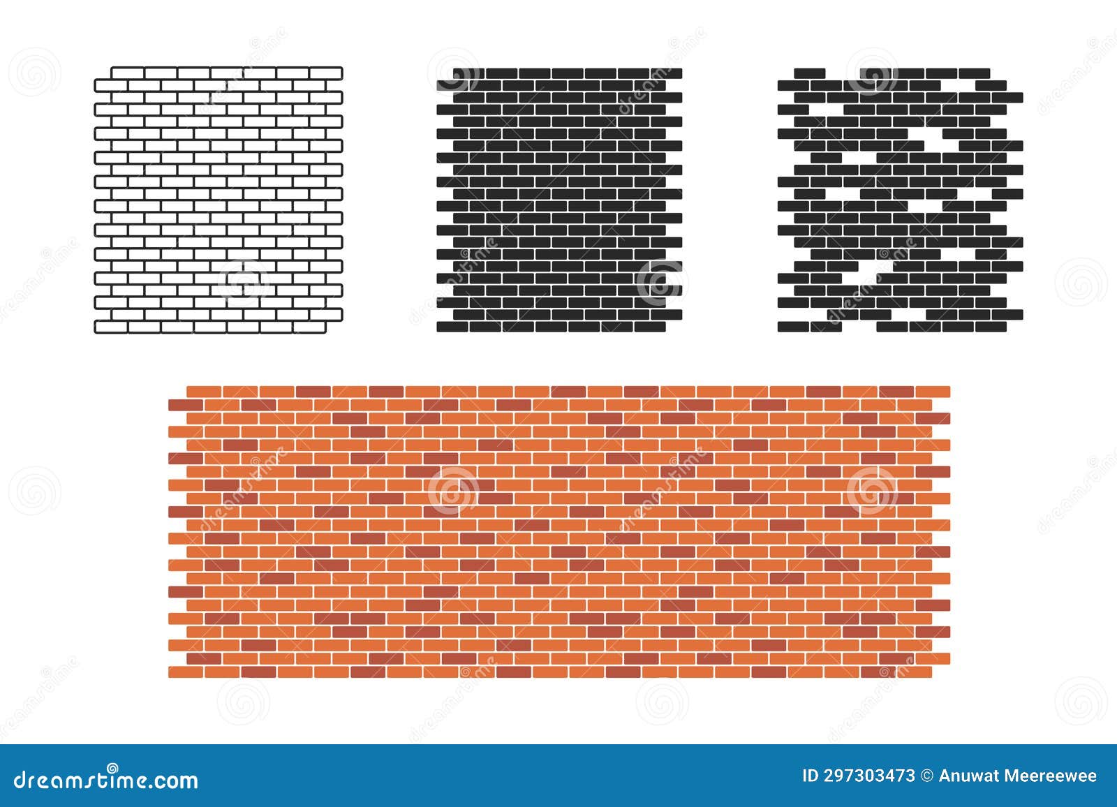 Continuous Brick Pattern Background Beautiful Lines of Bricks that Line ...
