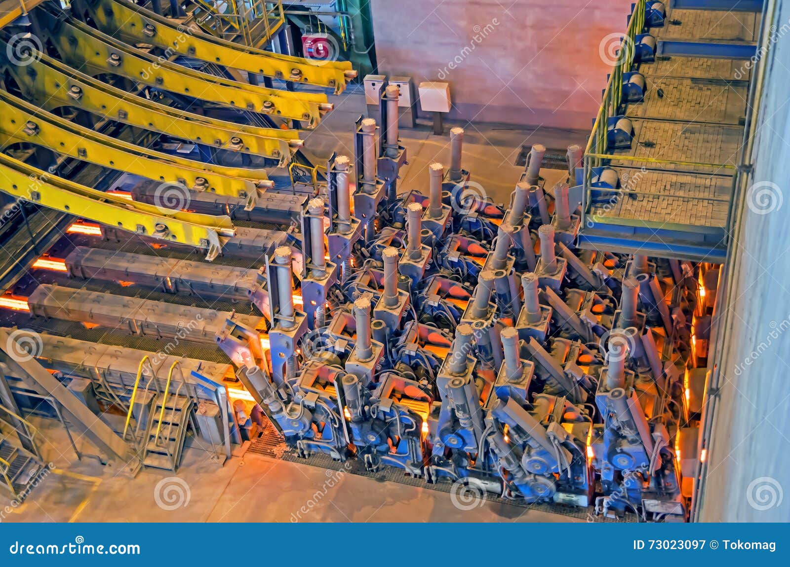 Continuous casting stock image. Image of indoor, engineering - 73023097