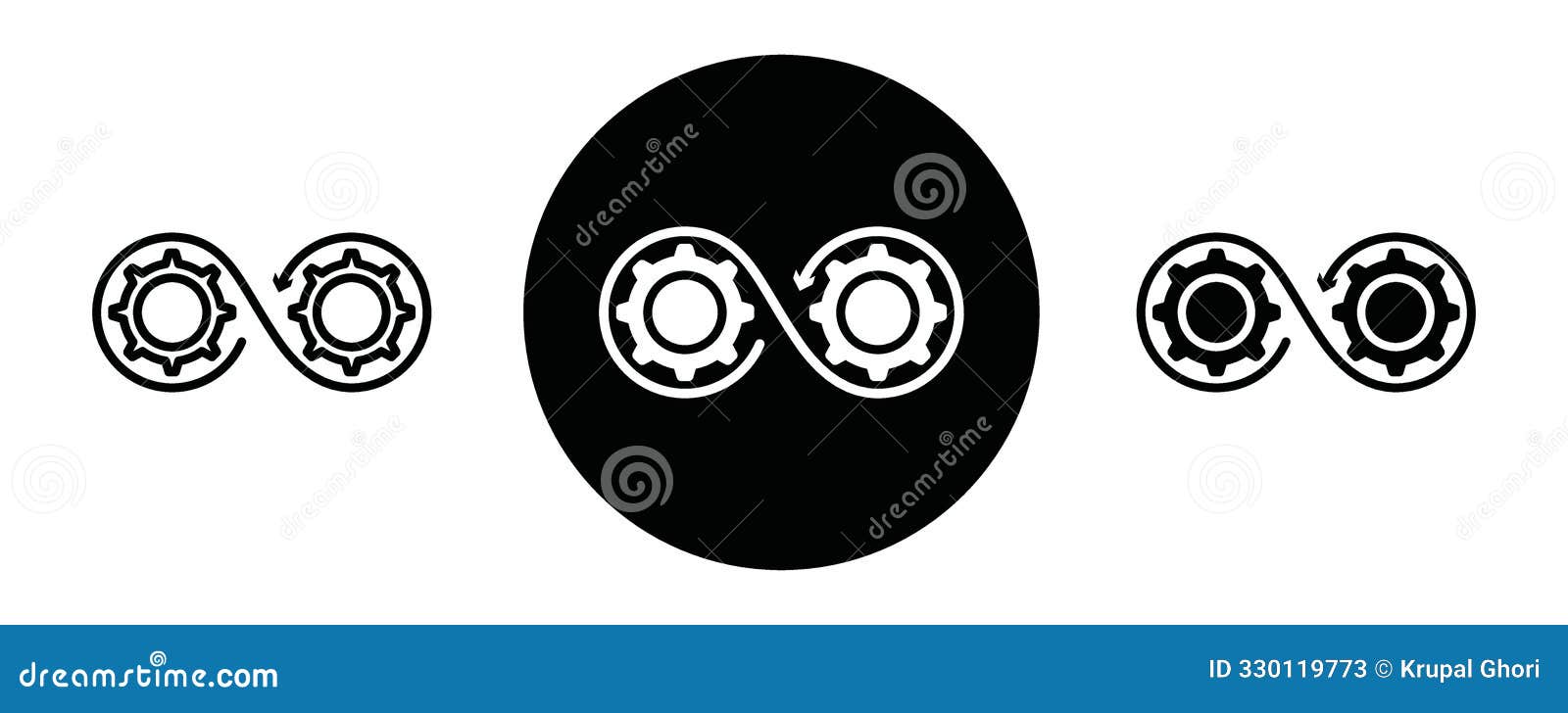 Continuous Changes Outline Icon Collection or Set. Continuous Changes ...