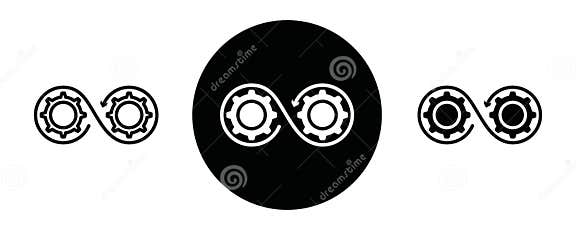 Continuous Changes Outline Icon Collection or Set. Continuous Changes ...