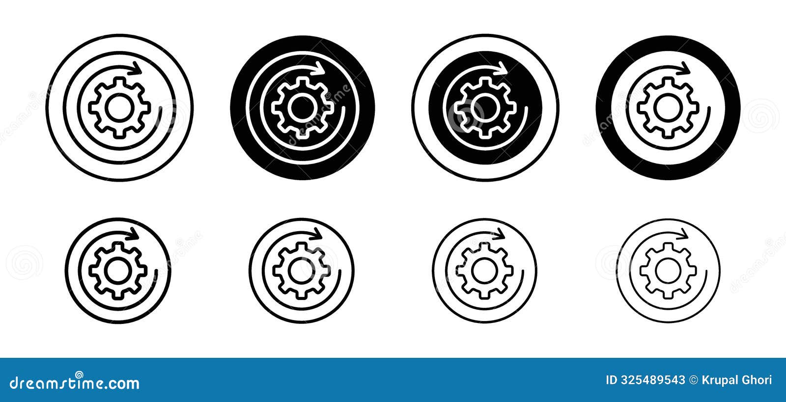 Continuous Changes Vector Icon Set Collection. Continuous Changes ...