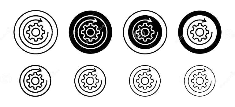 Continuous Changes Vector Icon Set Collection. Continuous Changes ...