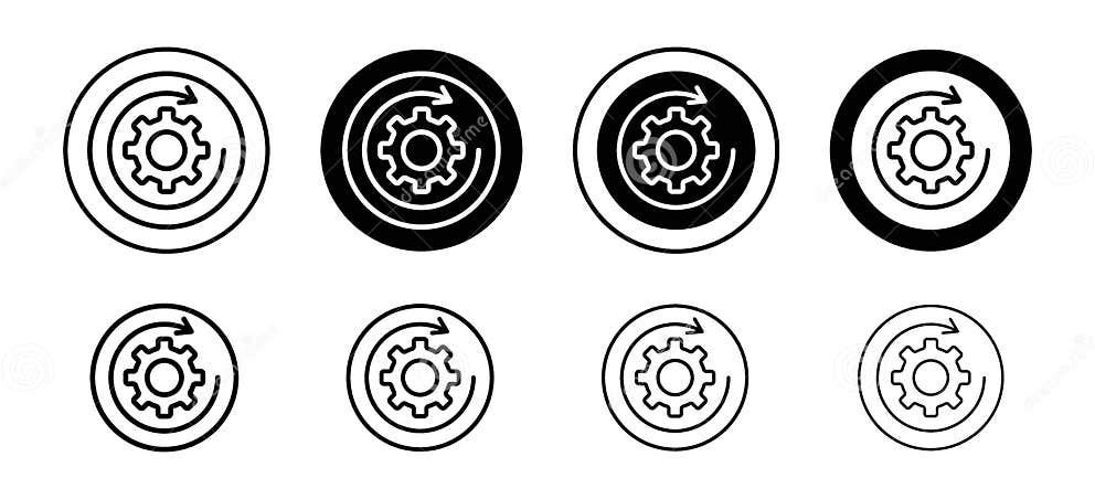 Continuous Changes Vector Icon Set Collection. Continuous Changes ...