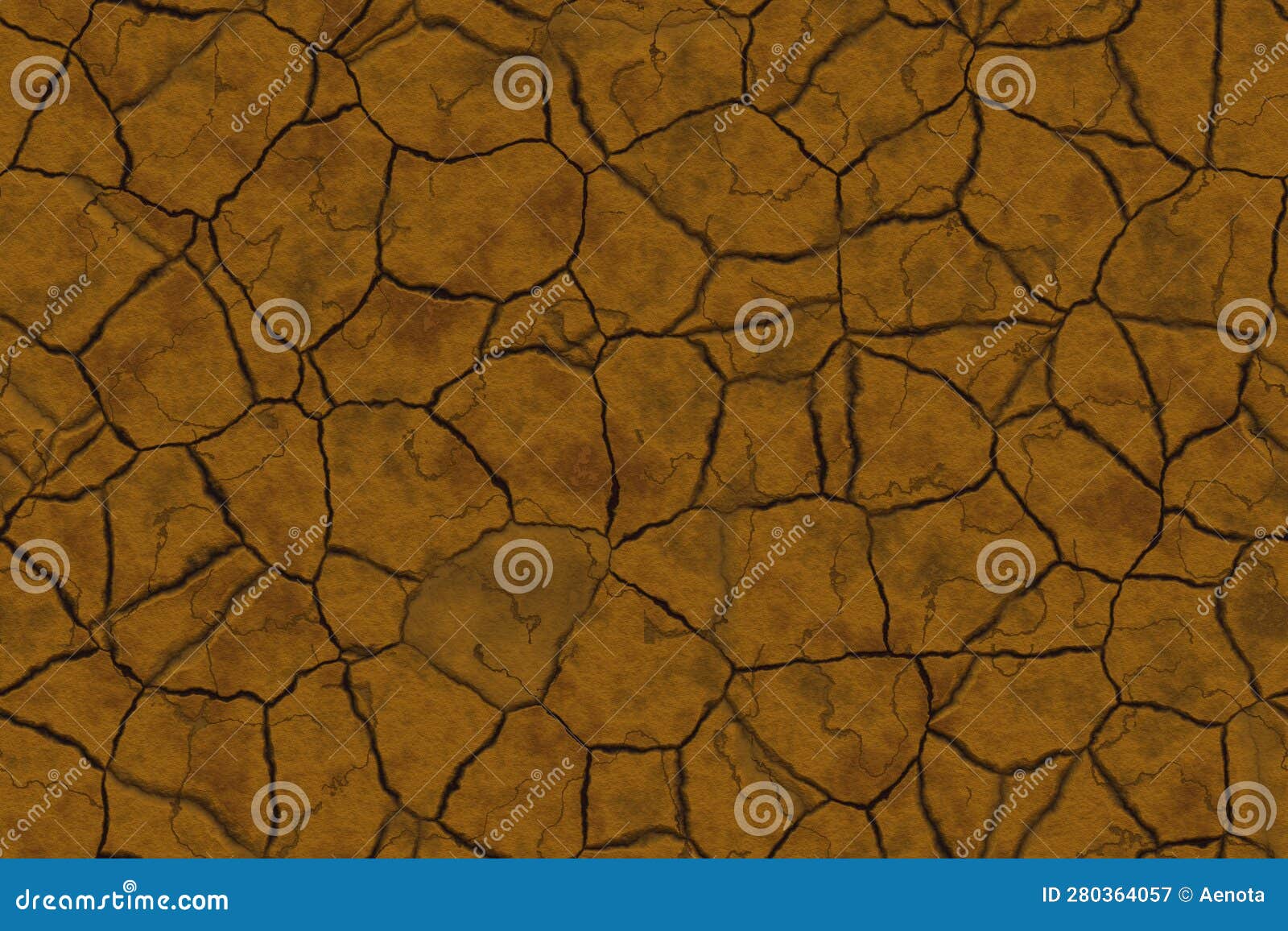 Continuous Cracked Ground Pattern Stock Illustration - Illustration of ...
