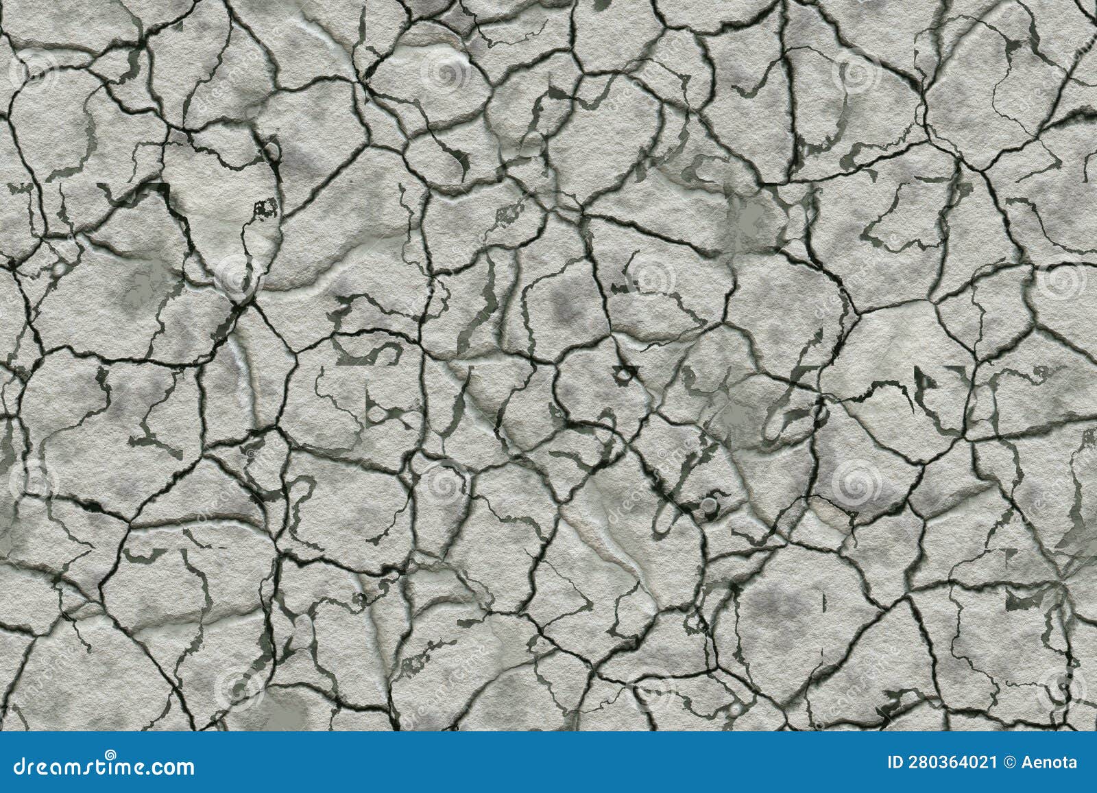 Continuous Cracked Ground Pattern Stock Illustration - Illustration of ...