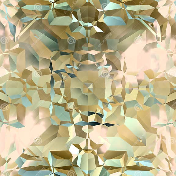 Continuous Crystal Pattern Background Stock Illustration - Illustration ...