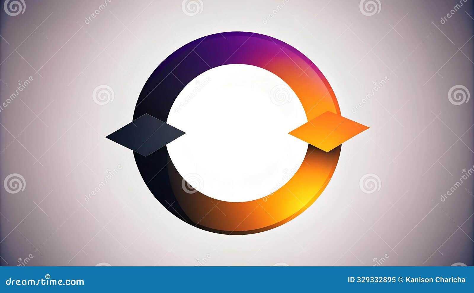 The Continuous Cycle of Day and Night Represented by a Black Arrow AI ...