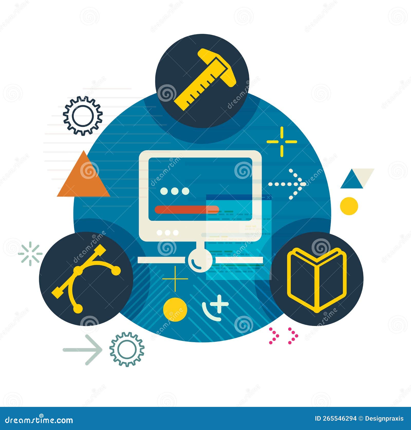 Continuous Development Process - Illustration Stock Illustration ...