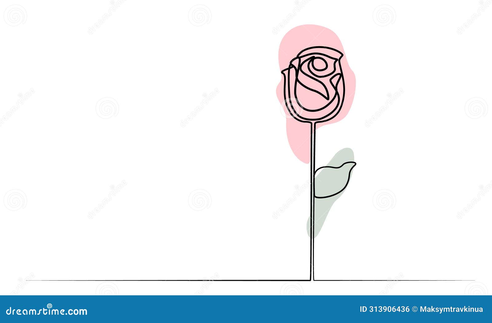 Continuous Drawing of Flowers in One Line. Vector Stock Vector ...
