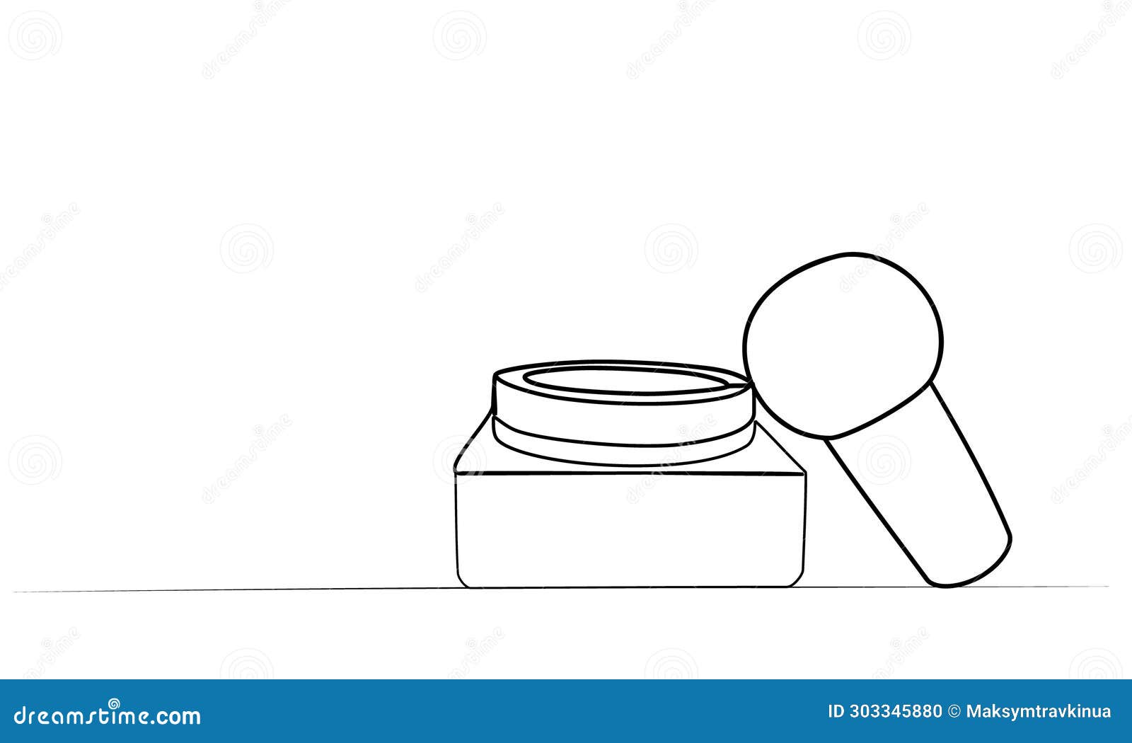 Continuous Drawing of Foundation in One Line Illustration Stock Vector ...