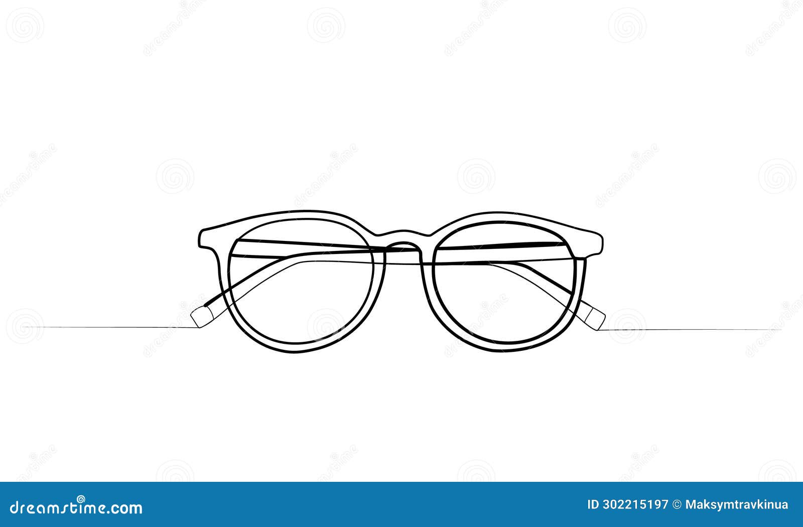Continuous Drawing of Glasses with One Line. Vector Stock Vector ...