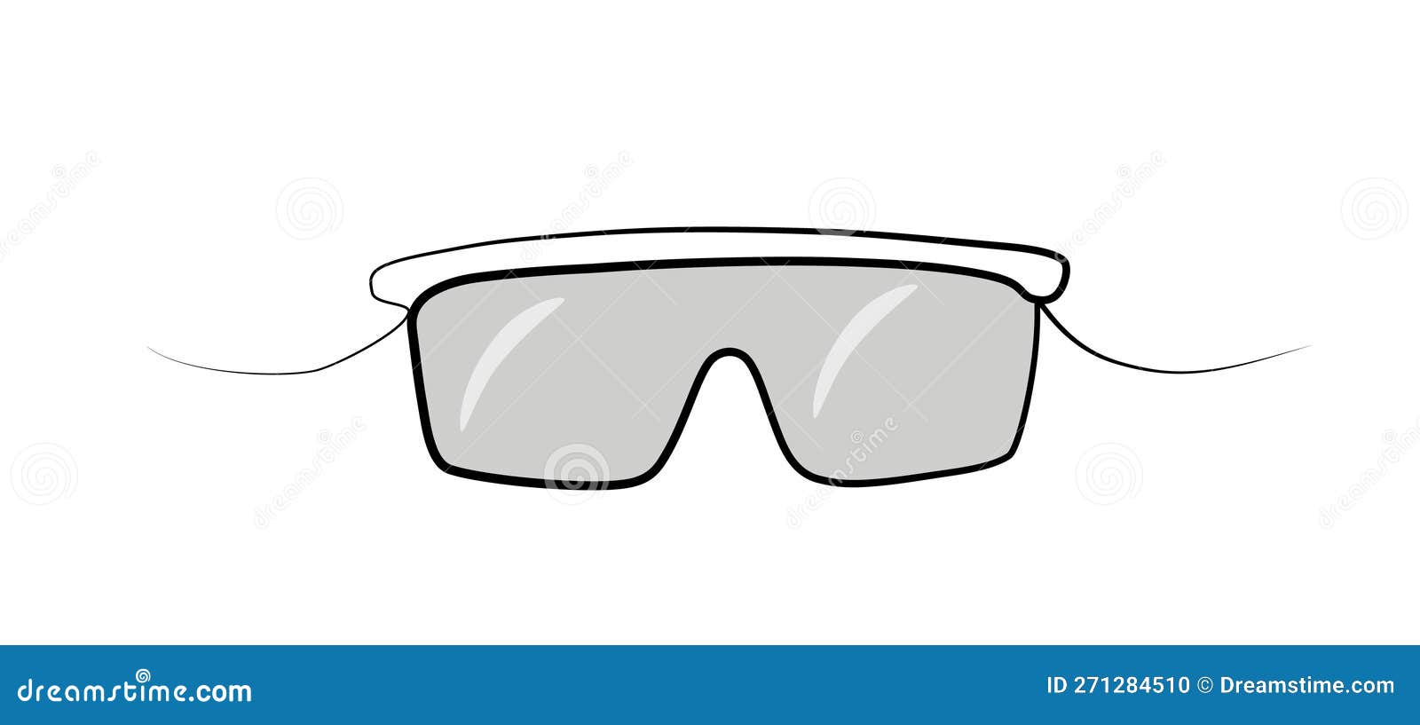 Continuous Drawing of Glasses in One Line. Vector Illustration Stock ...