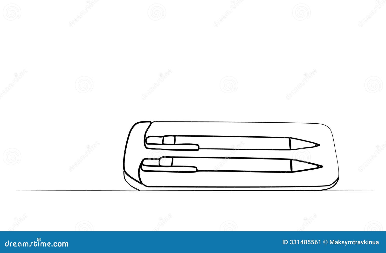 Continuous Drawing of Handles in One Line. Vector Stock Illustration ...