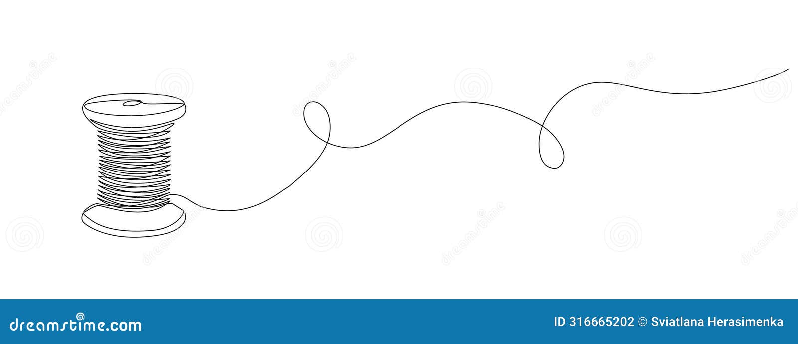 Continuous Drawing of a Single Editable Line of Spool of Thread ...
