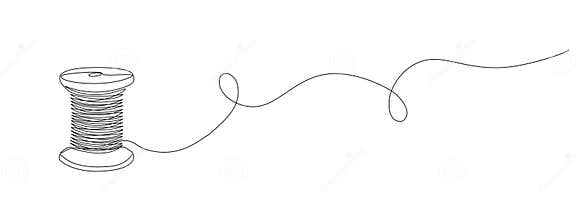 Continuous Drawing of a Single Editable Line of Spool of Thread ...